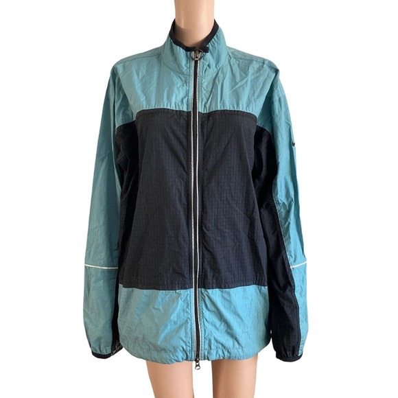 Nike | Jackets & Coats | Vintage Nike Blue Black Windbreaker Jacket ...